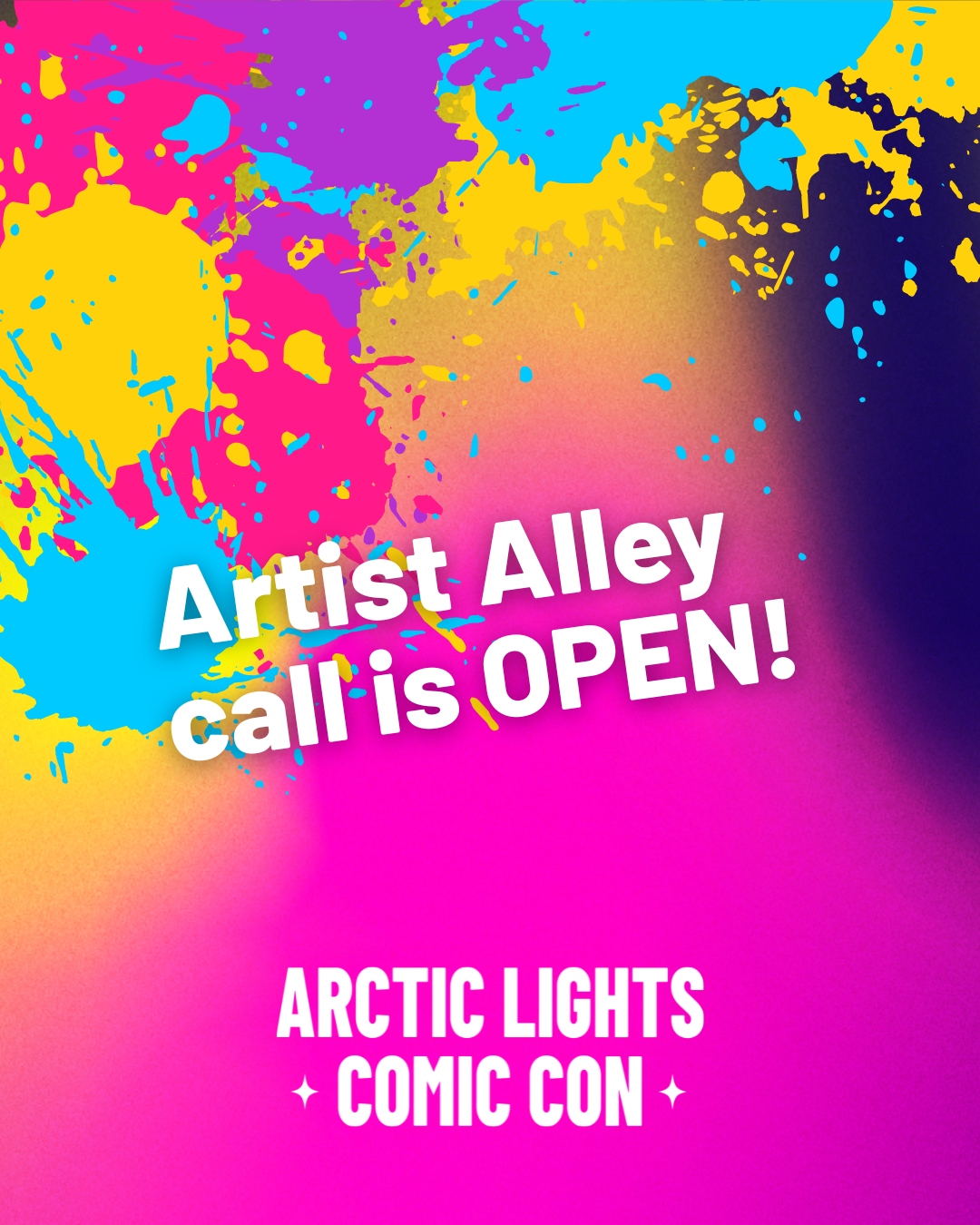 Portfoliohaku Artist Alleylle on auki! - Arctic Lights Comic Con